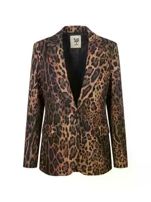 ANIYE BY Leopard-print Single-breasted Blazer