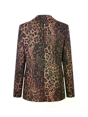 ANIYE BY Leopard-print Single-breasted Blazer