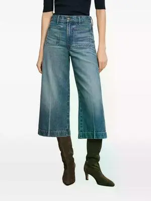 Veronica Beard Marlowe Patch-pocket Cropped Jeans