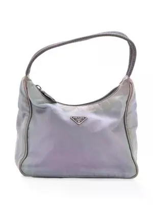 Prada Tessuto Mini Hobo Bag - Grey