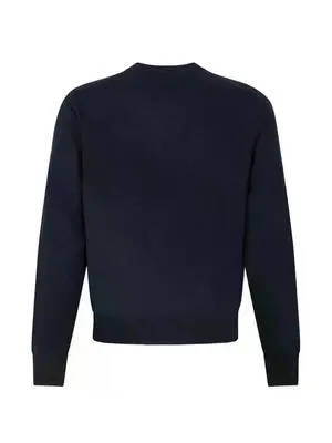 Alexander McQueen Embroidered-logo Crew-neck Sweater