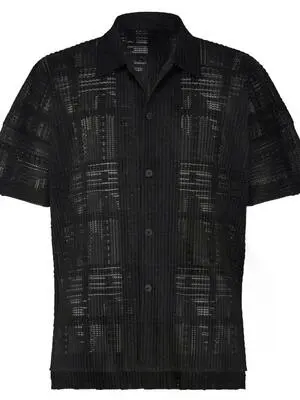 Issey Miyake Lace Grid Pleats Shirt