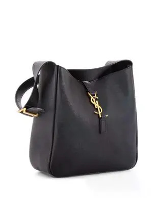 Saint Laurent Le 5 A 7 Supple Leather Small Hobo Bag