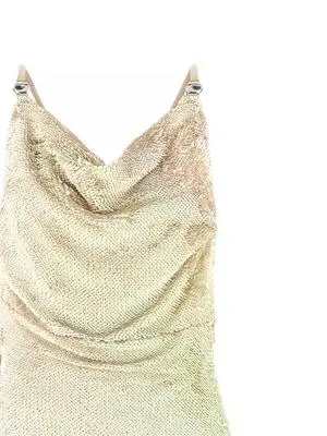 Coperni Sequin-embellished Draped Dress