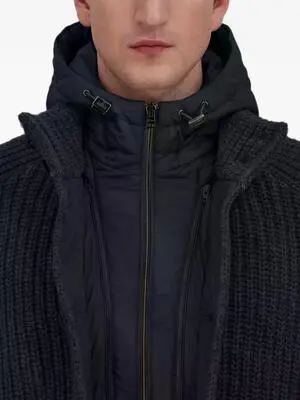 Herno Cable-knit Corncob-stitch Cardigan