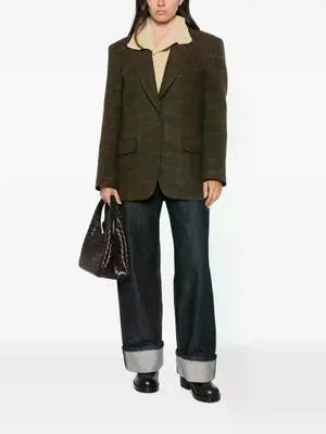 RÓHE Oversized Check Blazer