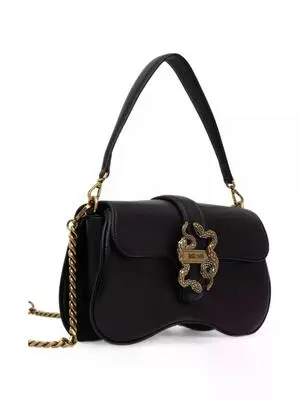 Just Cavalli Iconic Snakes Logo-plaque Crossbody Bag - Black