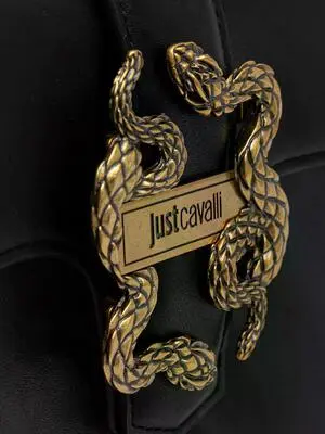 Just Cavalli Iconic Snakes Logo-plaque Crossbody Bag