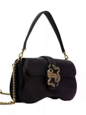 Just Cavalli Iconic Snakes Logo-plaque Crossbody Bag - Black