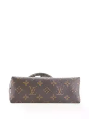 LOUIS VUITTON Locky Handbag Monogram Canvas With Leather Bb Satchel