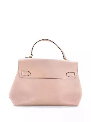 LOUIS VUITTON Lockme Ever Handbag Leather Mm Satchel - Neutrals