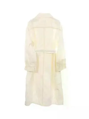 Hermès Convertible-collar Belted Cotton Coat