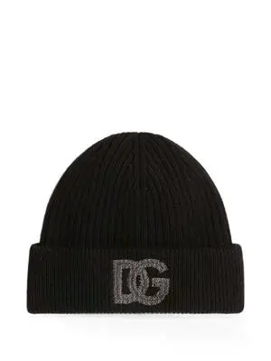Dolce & Gabbana Virgin-wool Hat With Logo - Black
