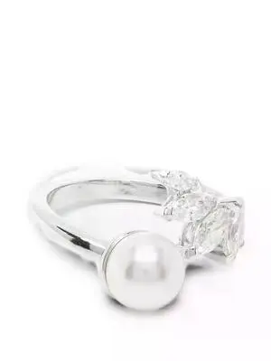 SWAROVSKI Mesmera Crystal Pearl Ring - Silver