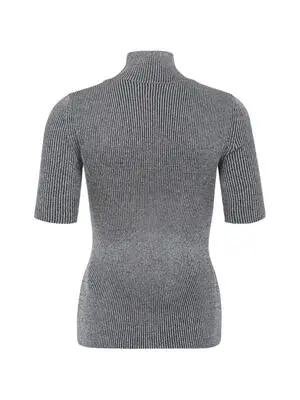 Missoni Ribbed-knit Short-sleeve Sweater