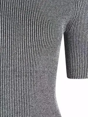 Missoni Ribbed-knit Short-sleeve Sweater