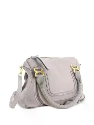 Chloé Marcie Leather Medium Satchel - Grey