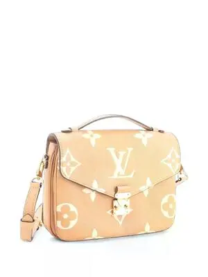 LOUIS VUITTON Bicolor Monogram Empreinte Giant Pochette Metis Crossbody Bag - Neutrals