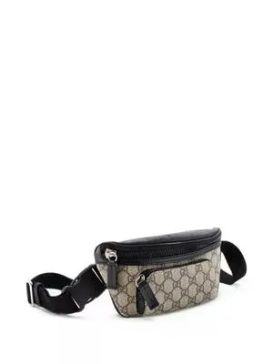 Gucci Eden Waist Bag Gg Coated Canvas Medium Belt Bag - Black