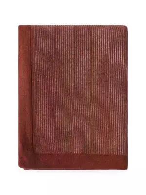 Brunello Cucinelli English Rib-knit Contrast-border Throw