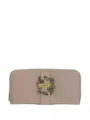 Just Cavalli Snake-plaque Zip-around Wallet - Neutrals