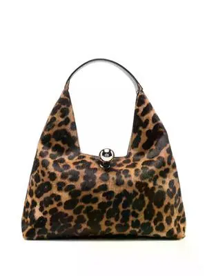 Marni Leopard-print Trapeze Tote Bag - Brown