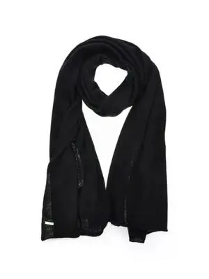 SEEBERGER Fine-knit Cashmere Scarf - Black