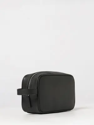 Emporio Armani Regenerated Leather Travel Beauty Case With Eagle Logo