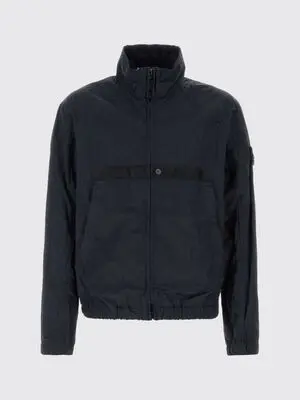 Stone Island High-neck Bomber Jacket In Water-repellent Nylon With Compass Logo