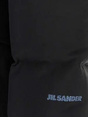 JIL SANDER Quilted High Neck Puffer Jacket - Black