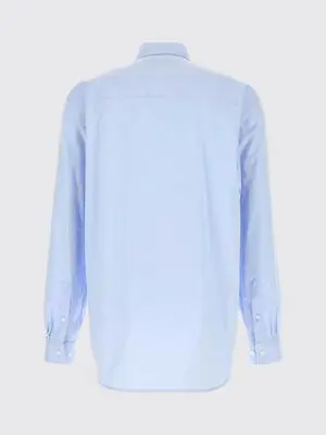 Dries Van Noten Classic Cotton Poplin Shirt With French Collar - Blue