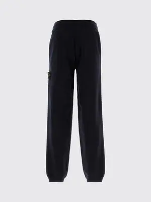 Stone Island Wool Jogging Trousers With Compass Logo And Elasticated Waist