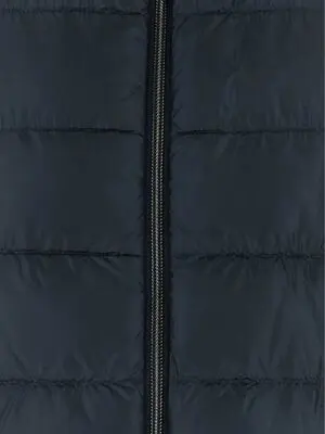 Herno Quilted Nylon Padded Gilet With High Neck And Zip Closure