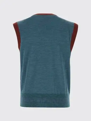 VIVIENNE WESTWOOD Argyle Wool-blend Knit Vest With Embroidered Orb Logo