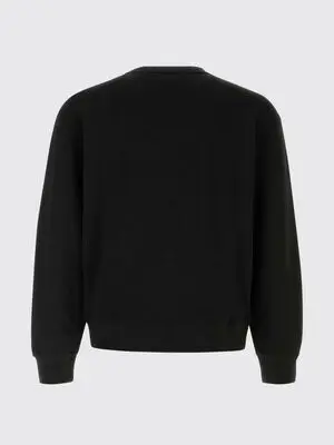 Kenzo Crewneck Cotton Sweatshirt With Contrast Logo Print On The Chest - Black