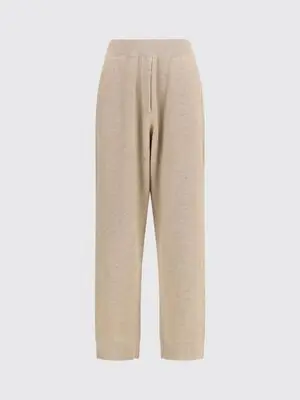 Brunello Cucinelli Straight-leg Pure Cashmere Knit Pants With High Elasticated Waist