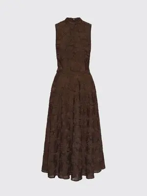 ROTATE BY BIRGER CHRISTENSEN Off-the-shoulder Floral-print Mesh Midi Dress With Flared Skirt