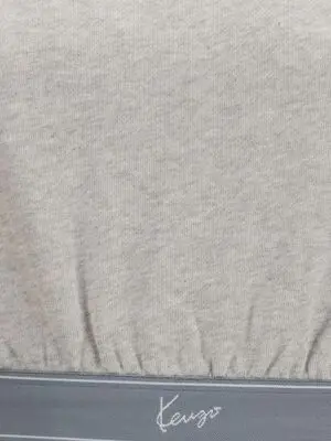 Kenzo Cropped Cotton Sweatshirt With Crew Neck