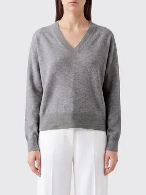 Brunello Cucinelli V-neck Sweater In Pure Cashmere With Ribbed Trims