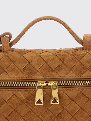 Bottega Veneta Bang Bang Mini Bag In Suede Calf Leather - Brown
