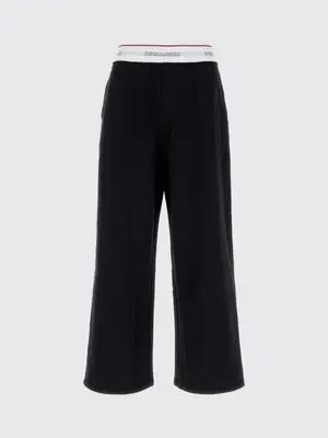 Dsquared2 Cotton Jersey Jogging Pants With Logo Waistband