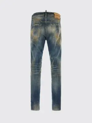 Dsquared2 Teddy Slim Fit Worn-effect Skinny Jeans In Cotton Denim