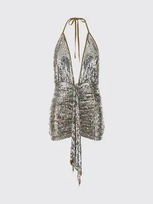 Dsquared2 Sequin Sheath Mini Dress With Deep V-neck