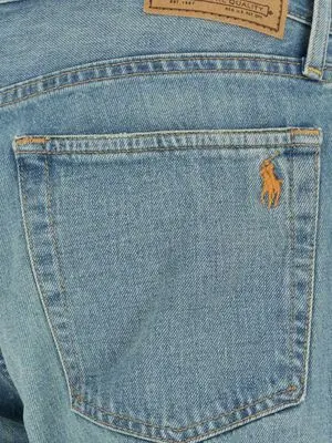 Polo Ralph Lauren Straight Fit Cotton Denim Jeans With Embroidered Pony Logo