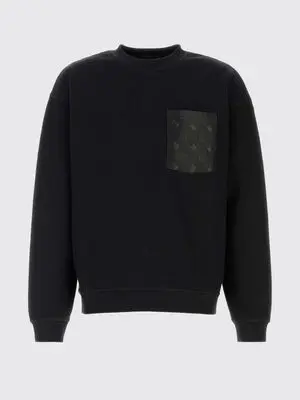 Dsquared2 Relaxed Fit Crewneck Sweatshirt In Cotton With Monogram And Patch Pocket