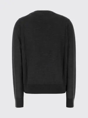 THE ROW V-neck Sweater In A Cashmere And Silk Blend With Long Sleeves - Grey