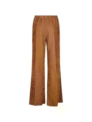 FORTE_FORTE Ribbed-knit Velvet Trousers