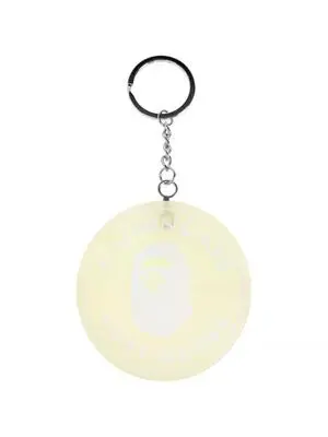 A BATHING APE Logo-print Circular Keyring