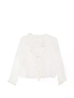 DÔEN Hardy Ruffled Pin-tucked Top