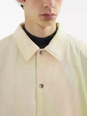 JIL SANDER Padded Relaxed-fit Recycled-polyester-taffeta Jacket With -logo Application On Sleeve - Neutrals